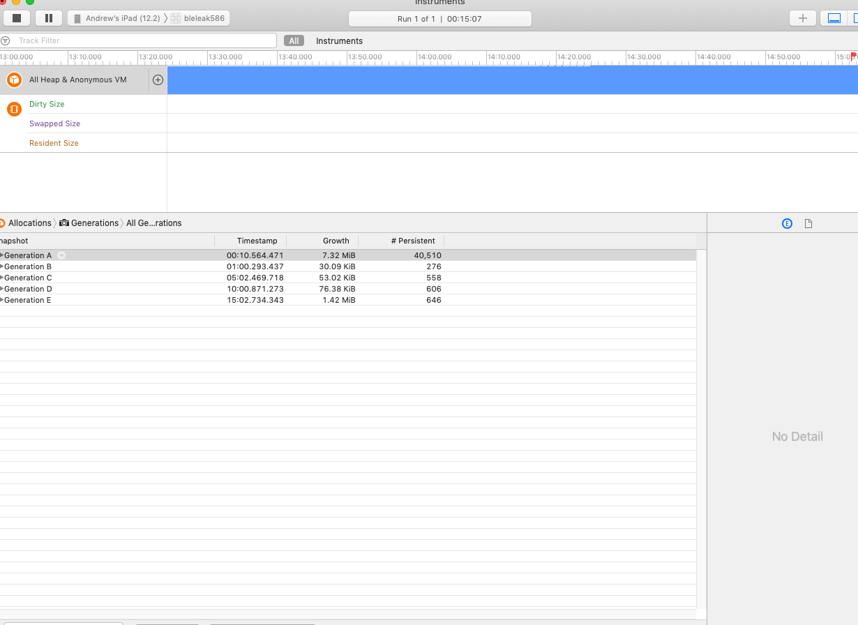 Memory Leak on iOS · Issue #467 · dotintent/react-native-ble-plx · GitHub