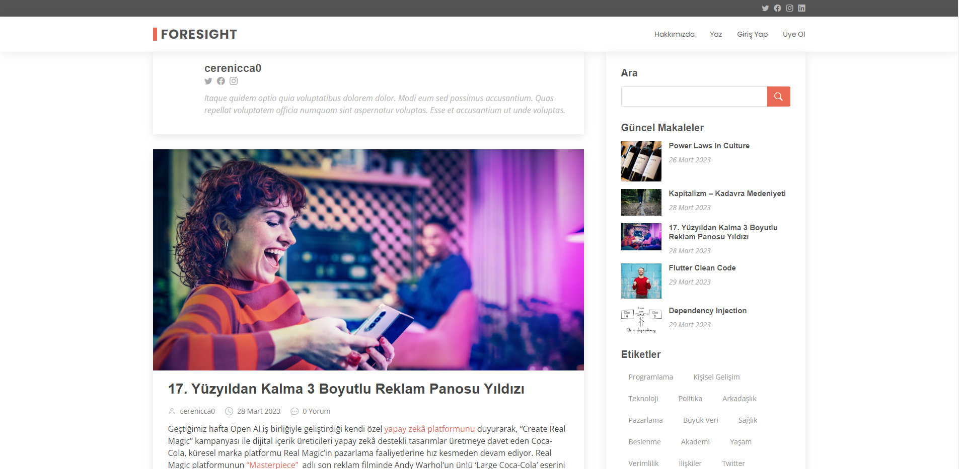 GitHub - CerenTatog/Blog.App