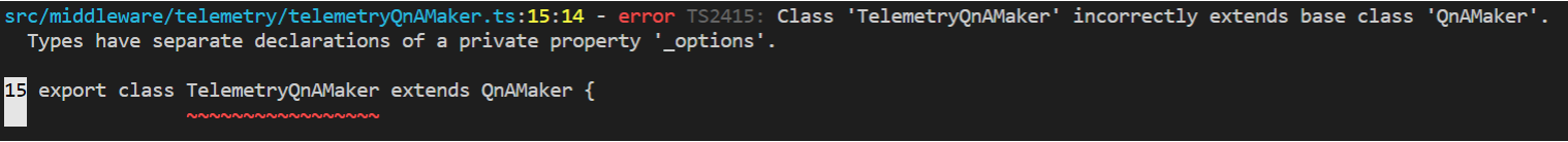 [Enterprise Bot Template][TypeScript] Problem building bot · Issue #522 · microsoft/botframework ...