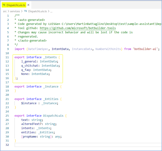 [LuisGen] Generating single model for multiple Dispatch files · Issue ...