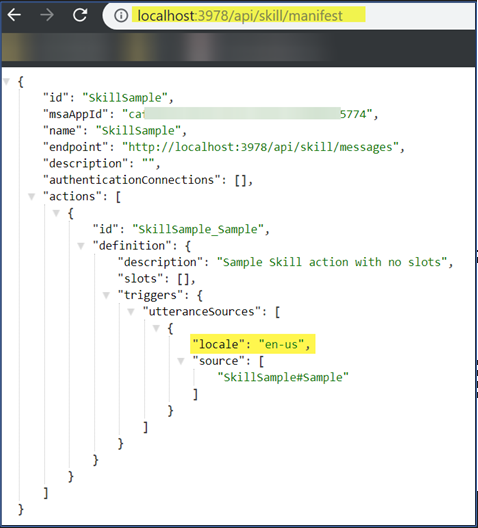 There was an error while connecting the Skill to the Assistant: Error: Some of the cultures ...