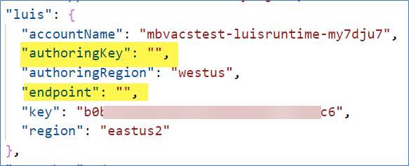 luis.endpoint in the generated appsettings.json is assigned with authoring endpoint · Issue ...