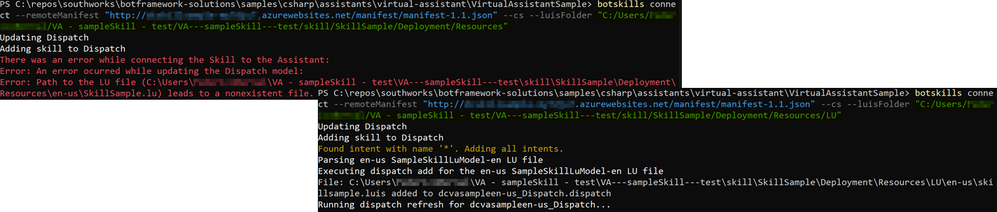 Error While connecting Skill to VA · Issue #3669 · microsoft/botframework-solutions · GitHub