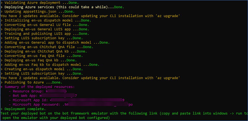 Errors In Deployment Of Virtual Assistant Template Project · Issue