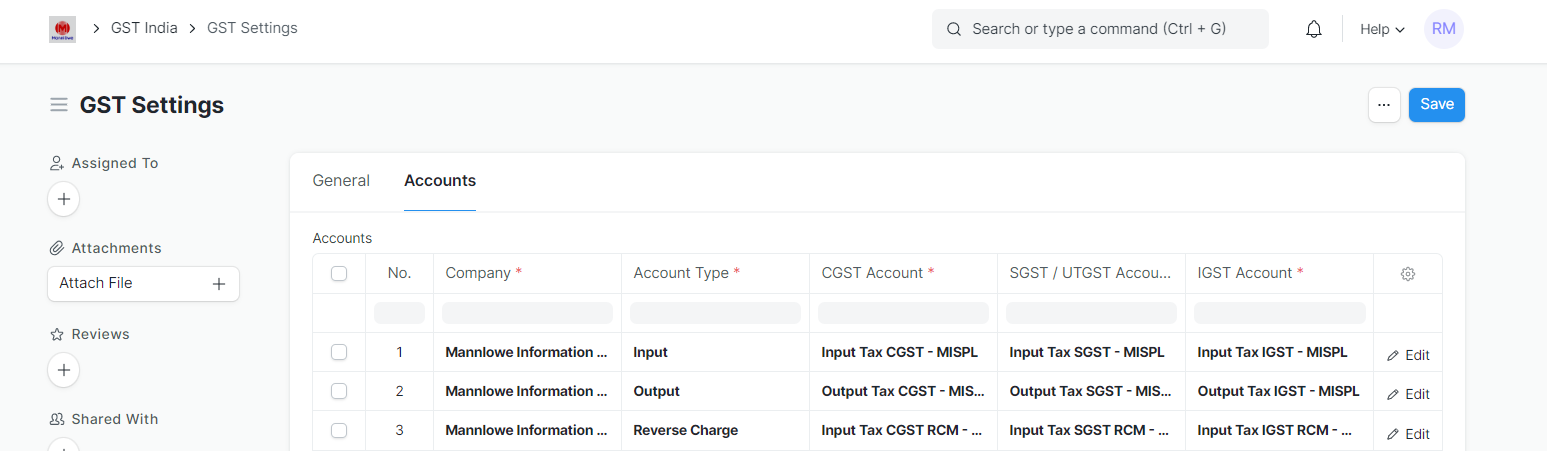 E Invoice And Credentials Adding Setting Options Hidden On Gst Settings Page · Issue 613