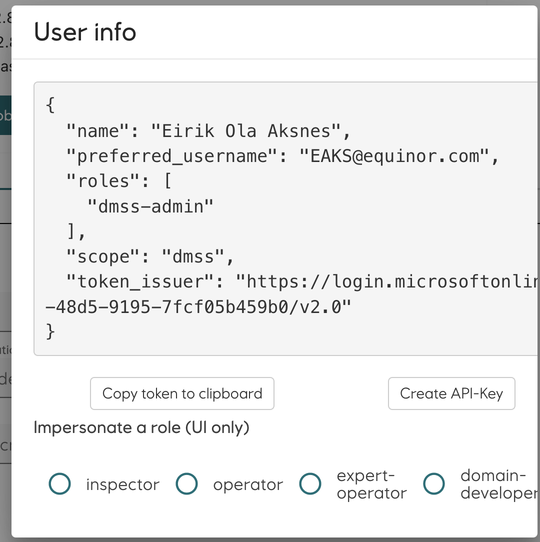 dmt: make "user info" popup dialog wider · Issue #1349 · equinor/data-modelling-tool · GitHub