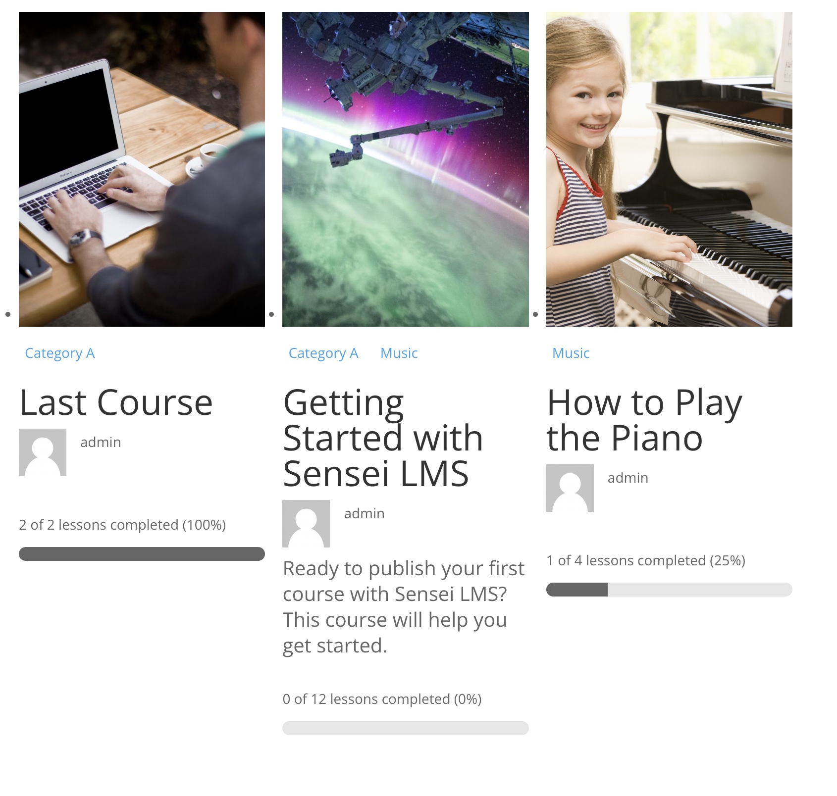 Improve Course List UI on Divi · Issue #5532 · Automattic/sensei · GitHub