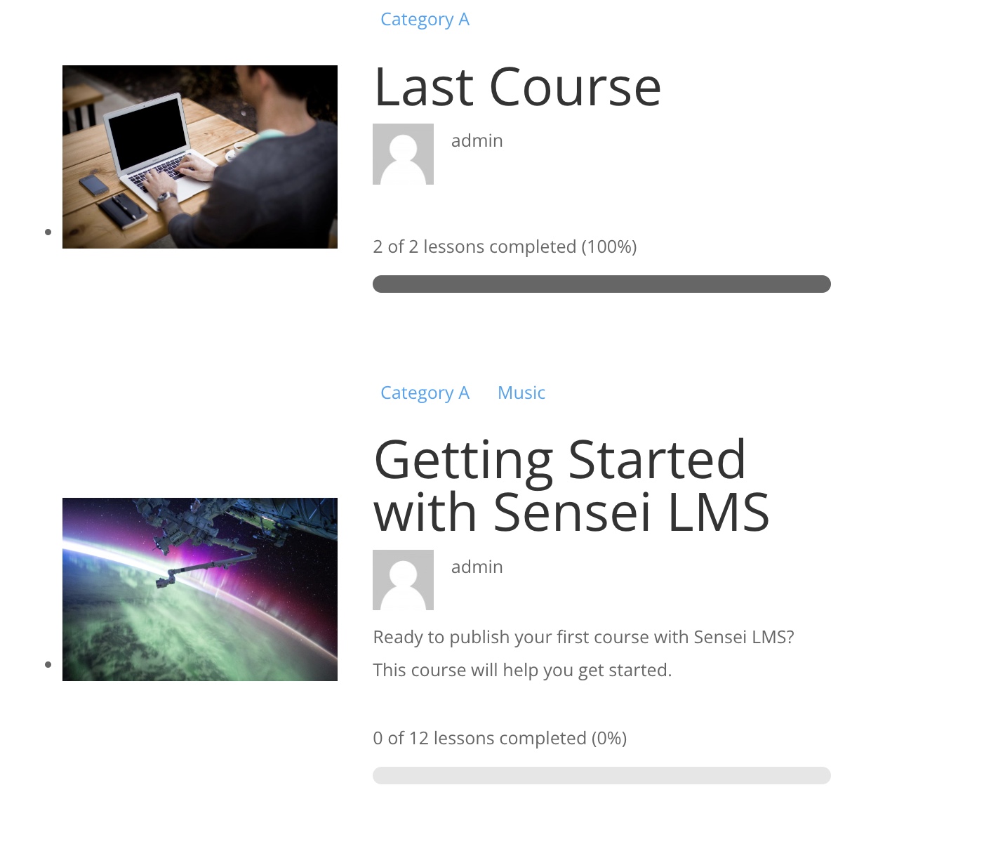 Improve Course List UI on Divi · Issue #5532 · Automattic/sensei · GitHub