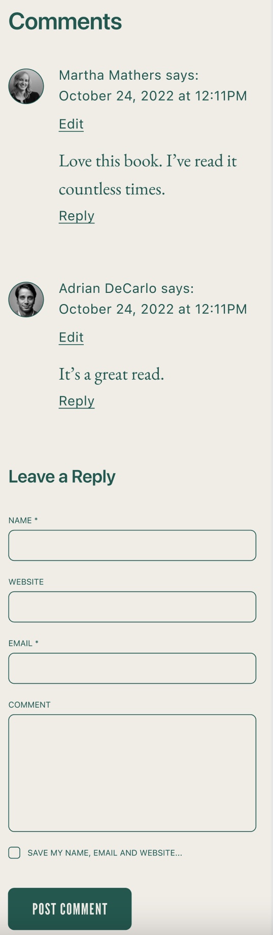 Update comments styles · Issue #6 · Automattic/course · GitHub