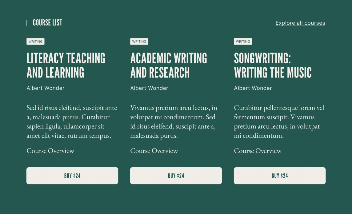 Add Course List pattern · Issue #6050 · Automattic/sensei · GitHub