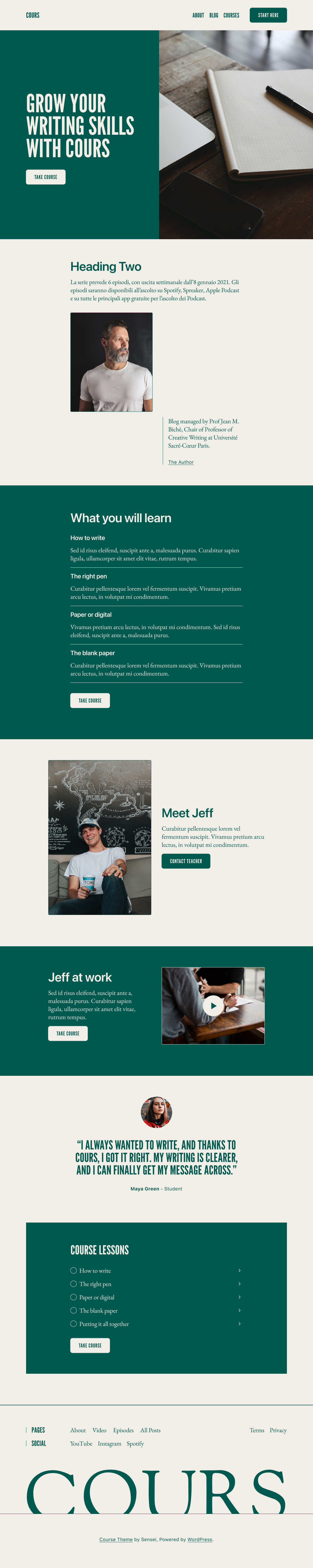 Create block pattern for course page · Issue #5913 · Automattic/sensei · GitHub