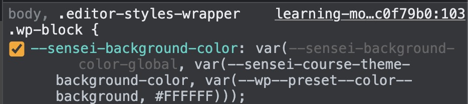 Some editor elements don't obey global colors for Course theme · Issue #6835 · Automattic/sensei ...