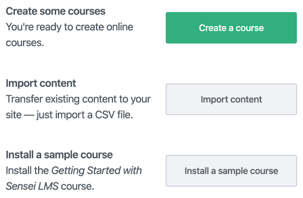 Add "Install a sample course" option to setup wizard · Issue #3499 · Automattic/sensei · GitHub