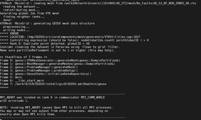 Error At Mesh Loading In Serial With Same Mesh Loaded In Parallel · Issue 2262 · Geos Devgeos 0168
