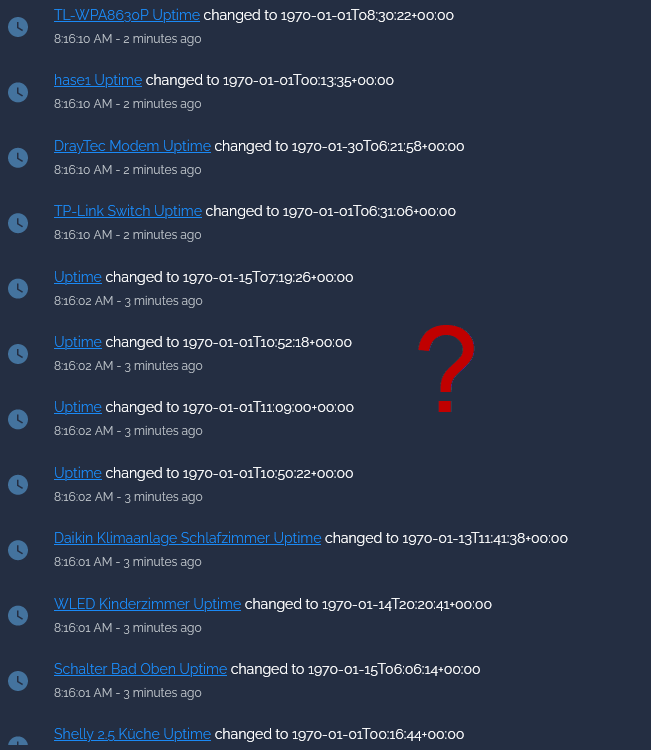 Logbook Uptime entrys changed to 1970 · Issue #46469 · home-assistant/core · GitHub