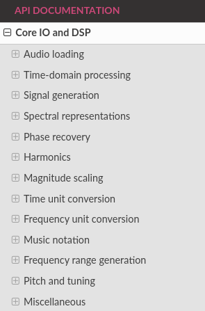 Documentation restructuring (core submodule) · Issue #1478 · librosa/librosa · GitHub