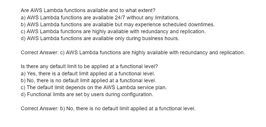 New Questions Aws Lambda · Issue 6128 · Ebazhanovlinkedin Skill Assessments Quizzes · Github 