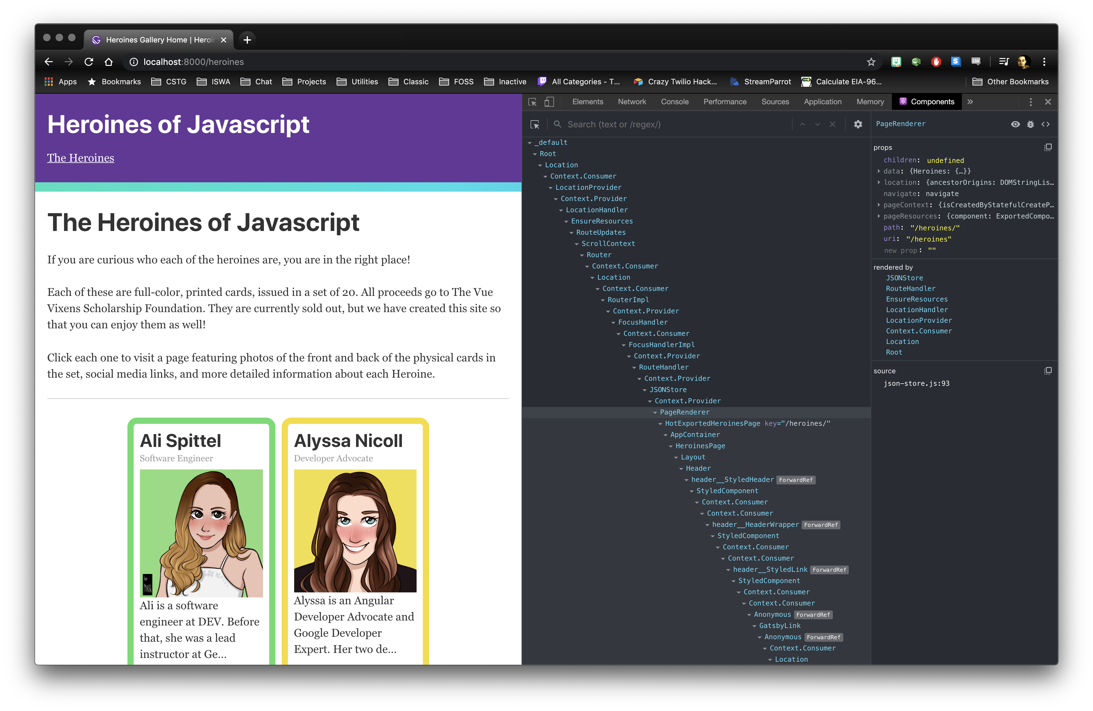 Add "card color" component somewhere on heroine detail page · Issue #19 · mtheoryx/heroines-of ...