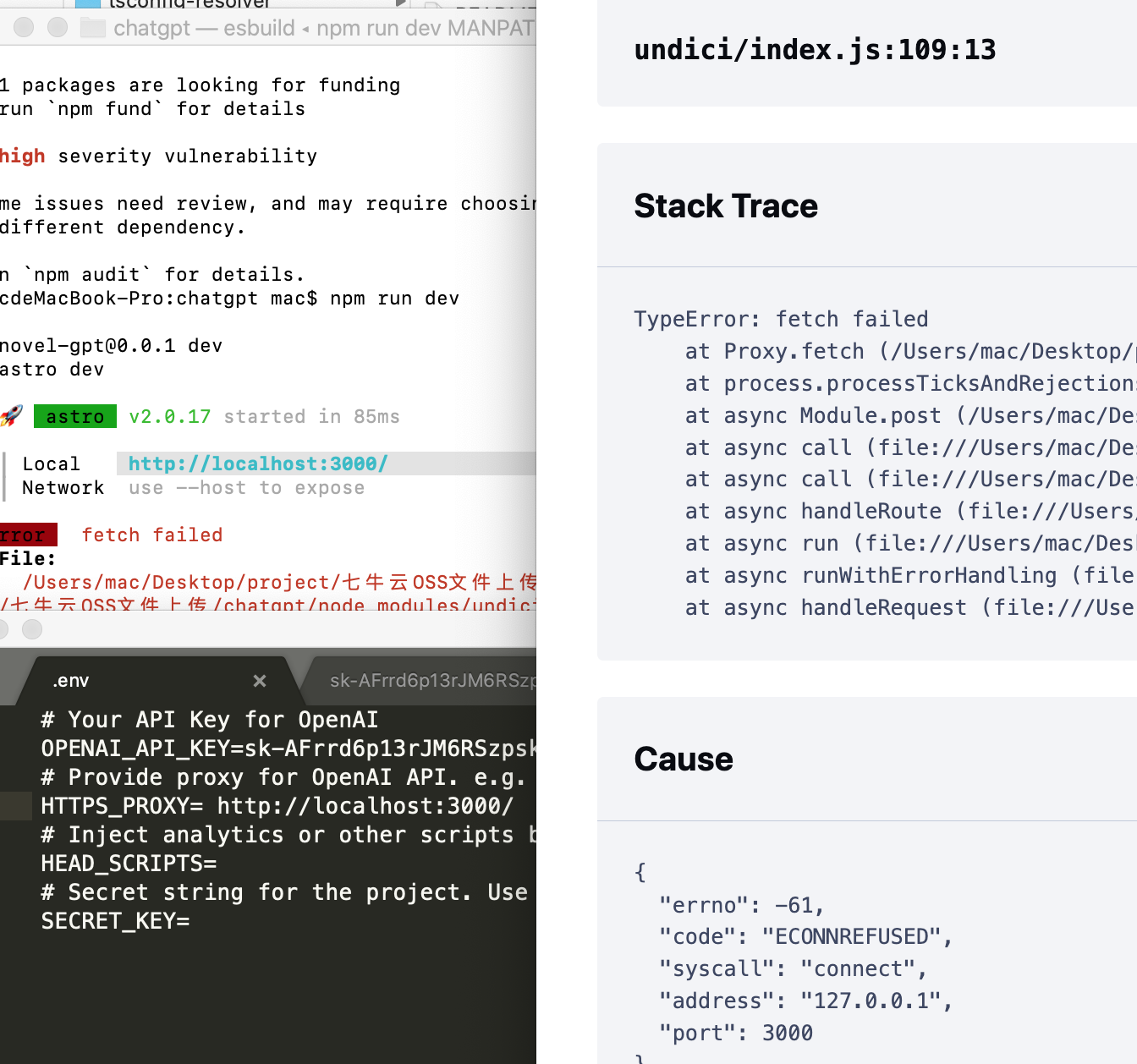 Stuck in "AI is thinking" on localhost · Issue #144 · anse-app/chatgpt-demo · GitHub