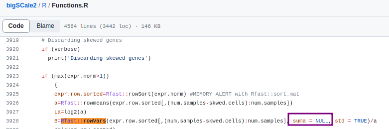 Error in Rfast::rowVars · Issue #36 · iaconogi/bigSCale2 · GitHub