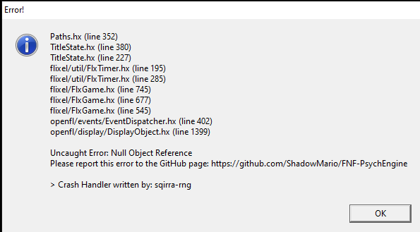 "Null Object Reference" · Issue #4057 · ShadowMario/FNF-PsychEngine ...