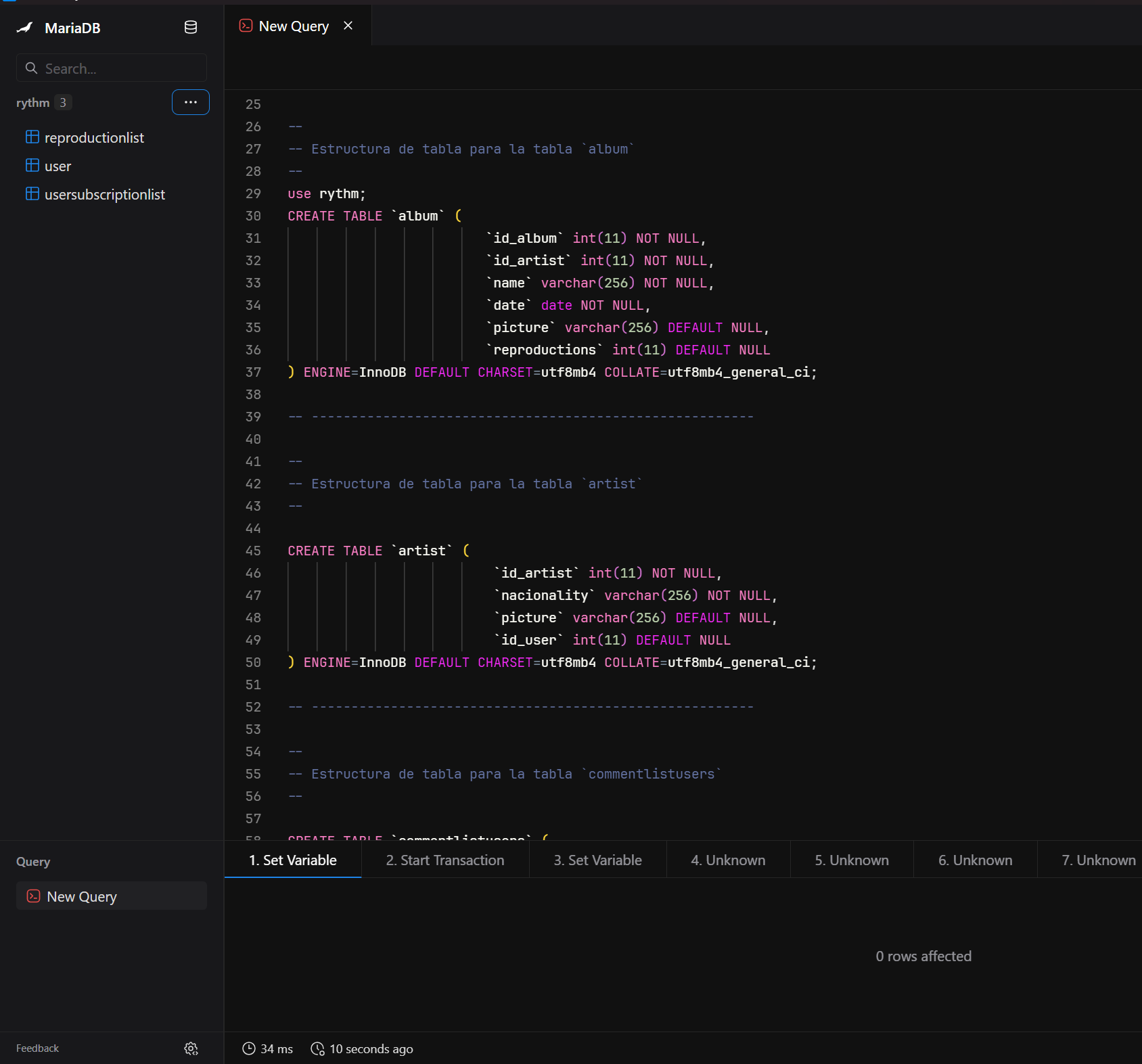 [bug] It Does Not Execute All Clausules From Sql File · Issue 21 · Dataflareapp Dataflare · Github