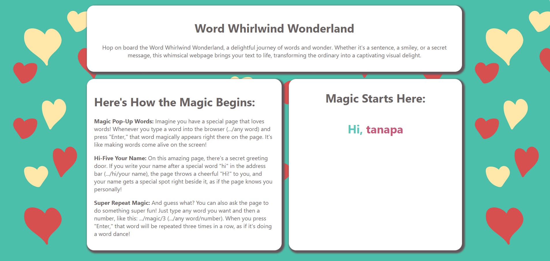 GitHub - TanapaPalmer/WORD_ROUTE_MAGIC: I'm crafting this amazing small ...