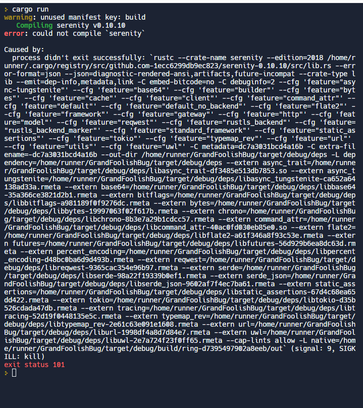 Cannot compile file serenity · Issue #1 · VirtualBrightPlayz/DiscordStatusCB · GitHub