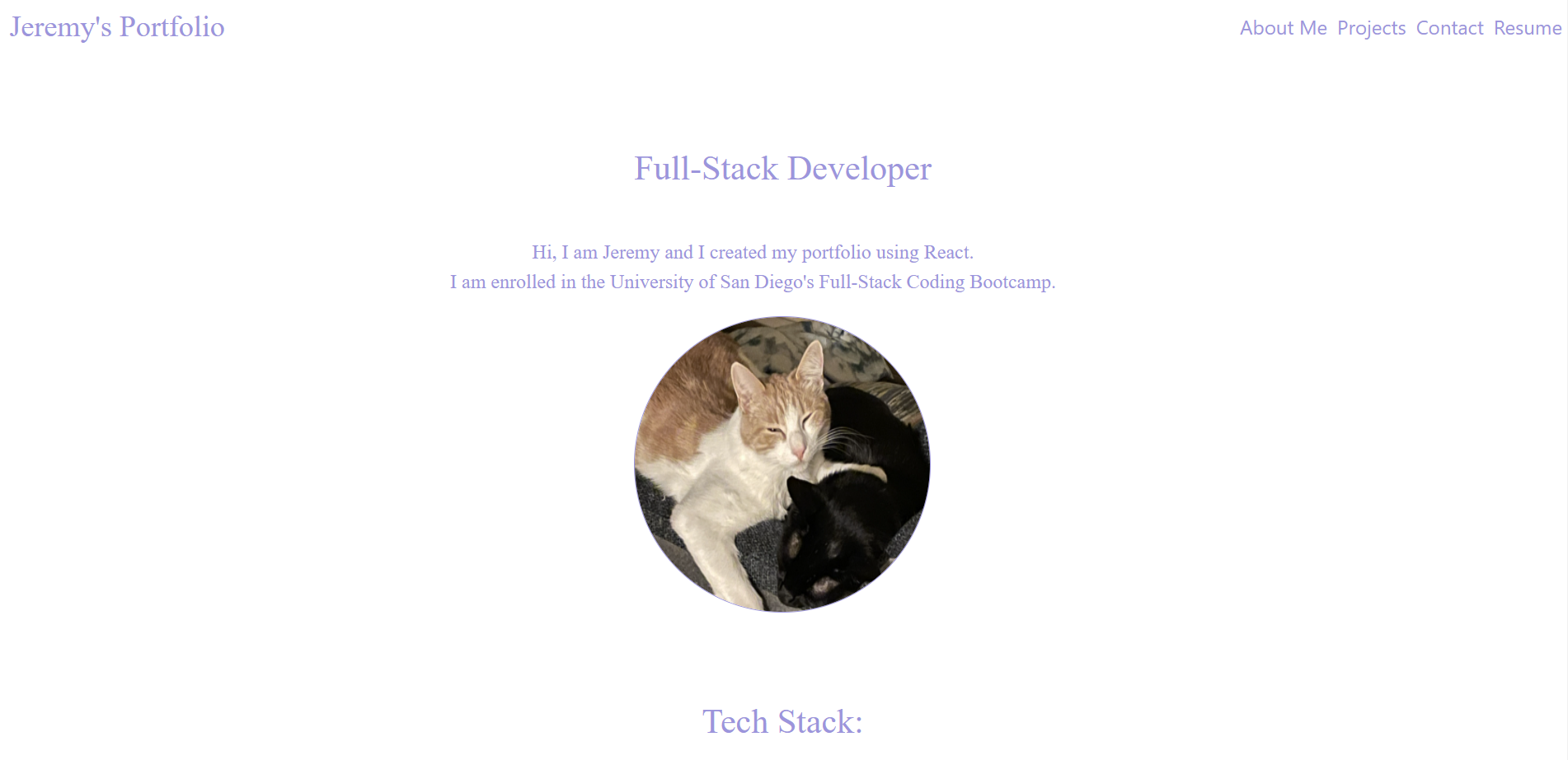 Github Therealgeneparmesanportfolio Using React My Portfolio Using React