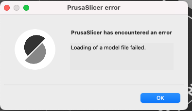 Loading of a model file failed. · Issue #9207 · prusa3d/PrusaSlicer · GitHub