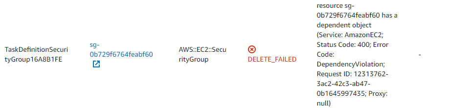 `dotnet aws delete-deployment` fails if resource has been added to a security group · Issue #144 ...