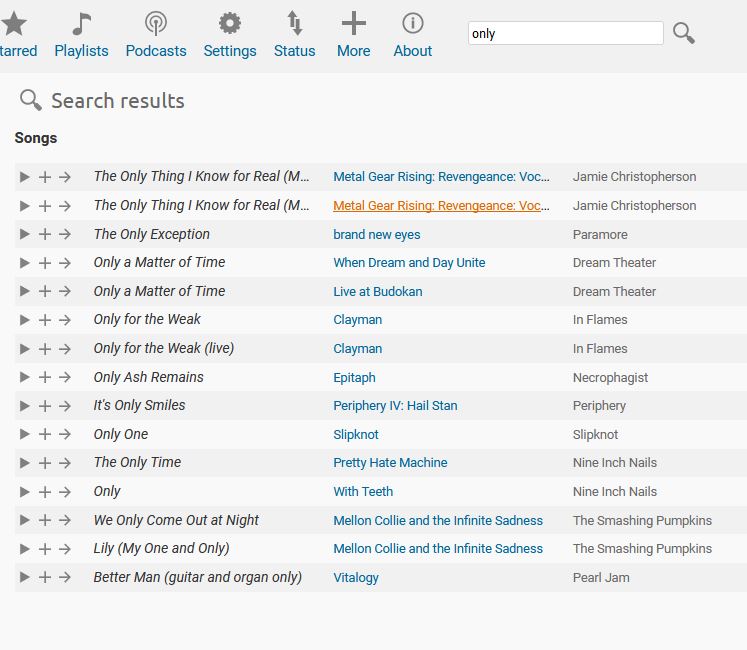 Search result quality · Issue #1142 · airsonic/airsonic · GitHub