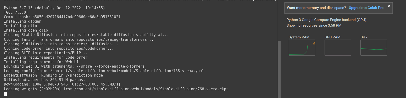 SD 2.0 MEMORY RAM ERROR ? · Issue #671 · TheLastBen/fast-stable ...