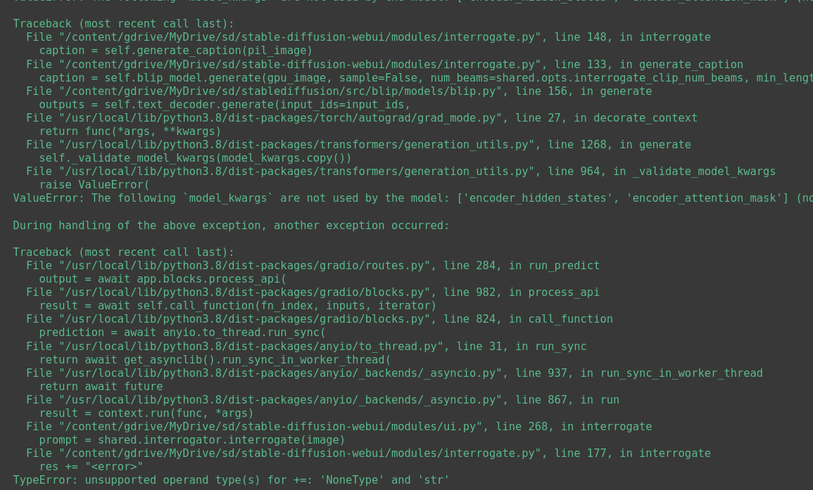 INTERROGATE CLIP ERROR · Issue #938 · TheLastBen/fast-stable-diffusion ...