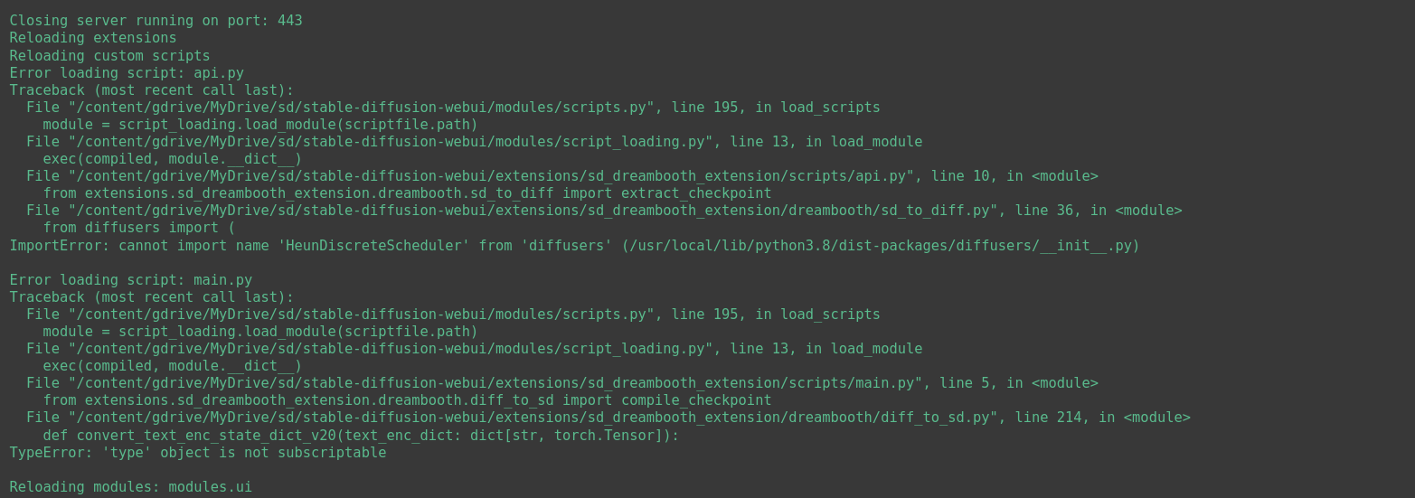 dream both on 1.5 error ? · Issue #1036 · TheLastBen/fast-stable-diffusion · GitHub