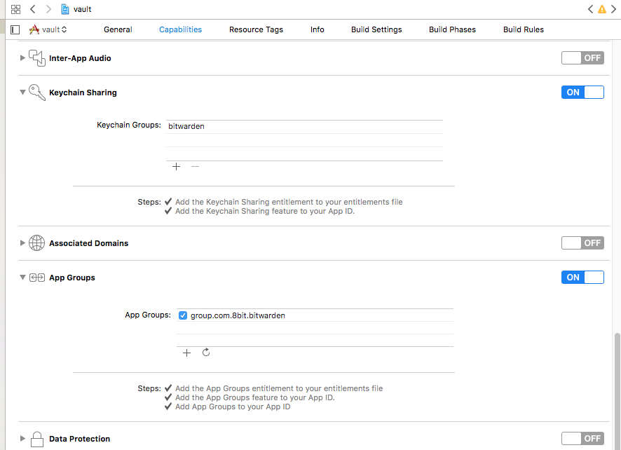 entitlement issue xamarin build iOS · Issue #137 · bitwarden/mobile · GitHub