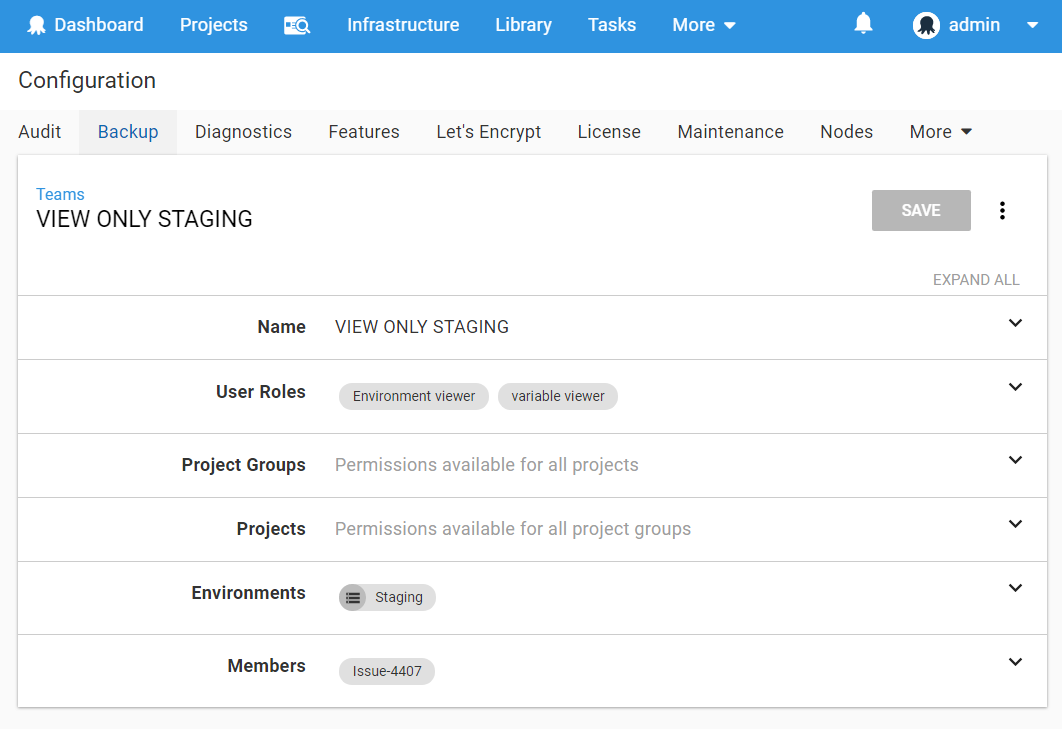 VariableEdit/View permissions configured without VariableEdit/ViewUnscoped does not handle ...