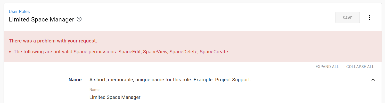 User Role saving blocked by validation error · Issue #5701 · OctopusDeploy/Issues · GitHub