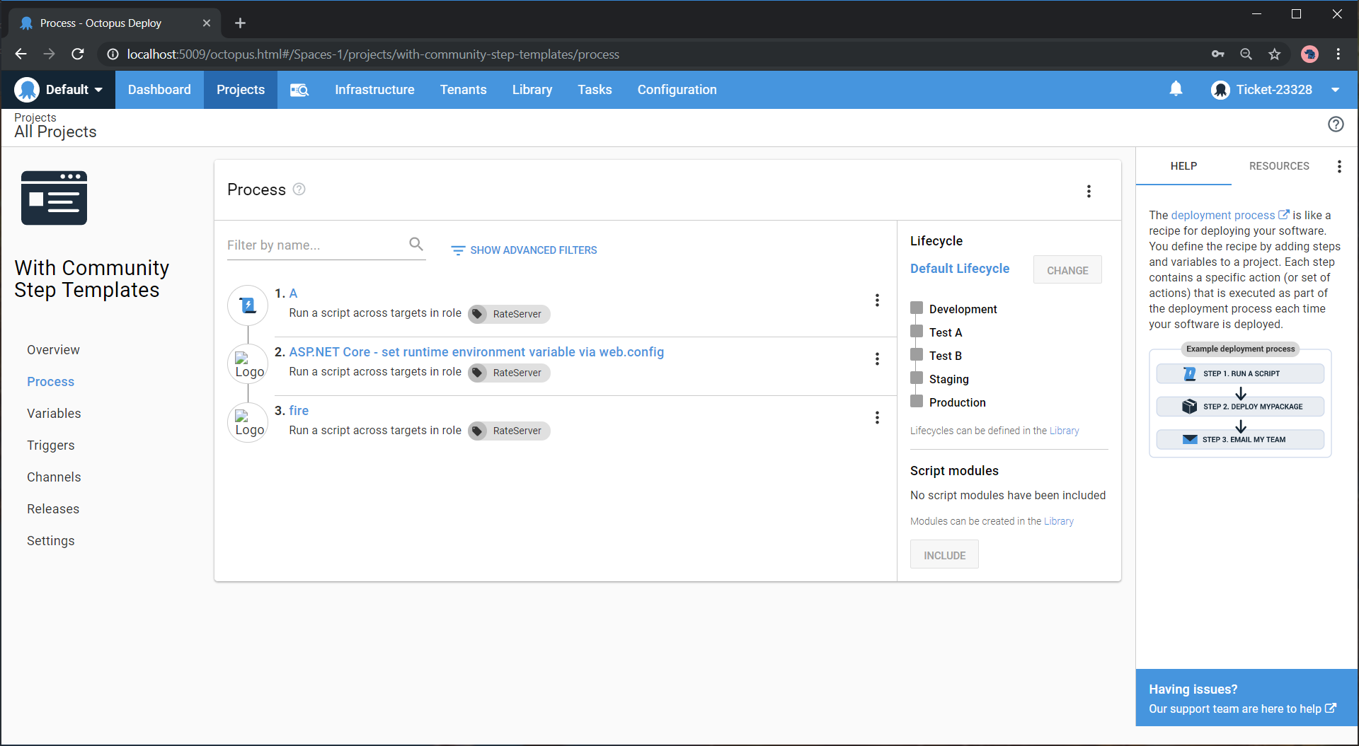 Improve experience viewing deployment process when lacking `ActionTemplateView` · Issue #5916 ...