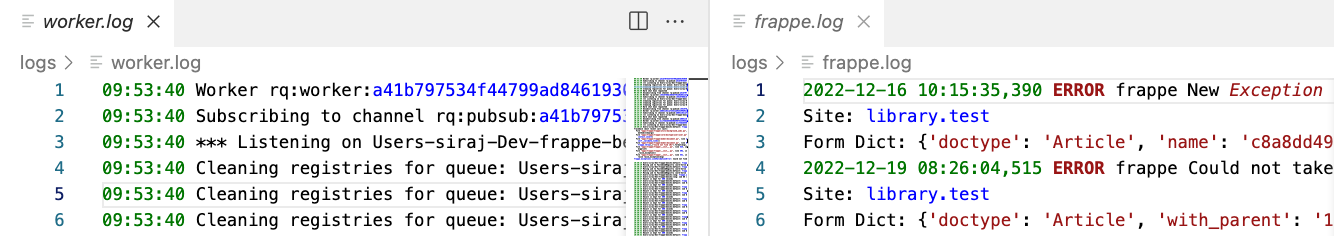Display the datetime in worker.log instead of just time · Issue #19381 · frappe/frappe · GitHub