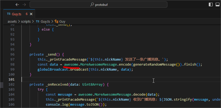 protobuf示例报错 awesome is not defined · Issue #293 · cocos/cocos-example-projects · GitHub