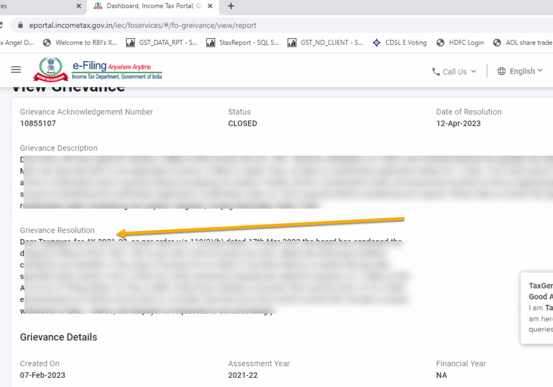IT: Fetch Grievance Resolution · Issue #231 · madrecha/portal · GitHub
