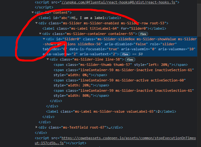aria-labelledby ignored by Slider (and ariaLabelledBy not an option ...