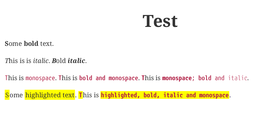 Monospace And Highlight Do Not Work Together · Issue 4360 · Asciidoctorasciidoctor · Github