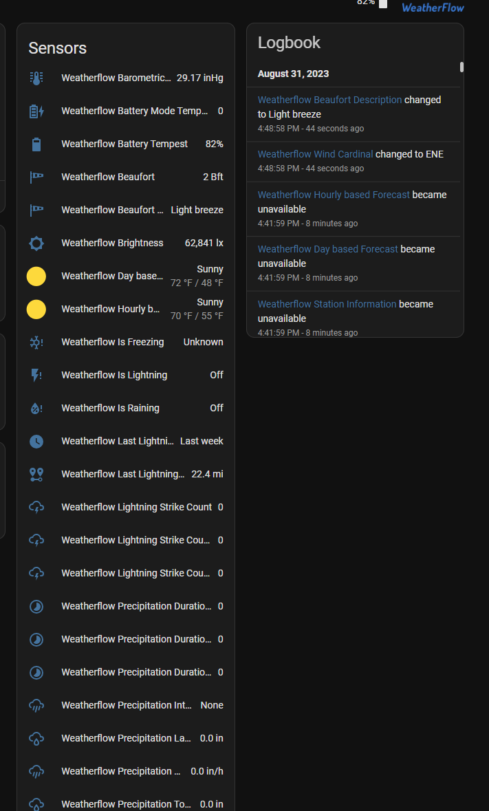 Weatherflow API seems to have broken the integration · Issue #81 · briis/hass-weatherflow · GitHub