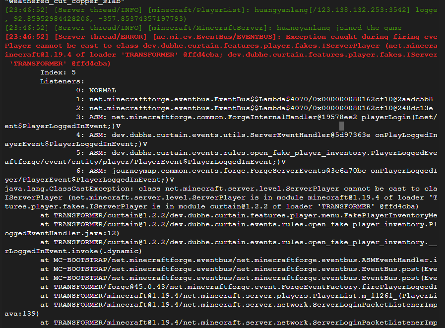 [Bug] 1.19.4最新forge无法使用 · Issue #78 · Gu-ZT/Curtain · GitHub