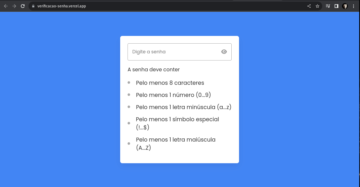 GitHub - Rafael-TCampos/Verificacao-Senha