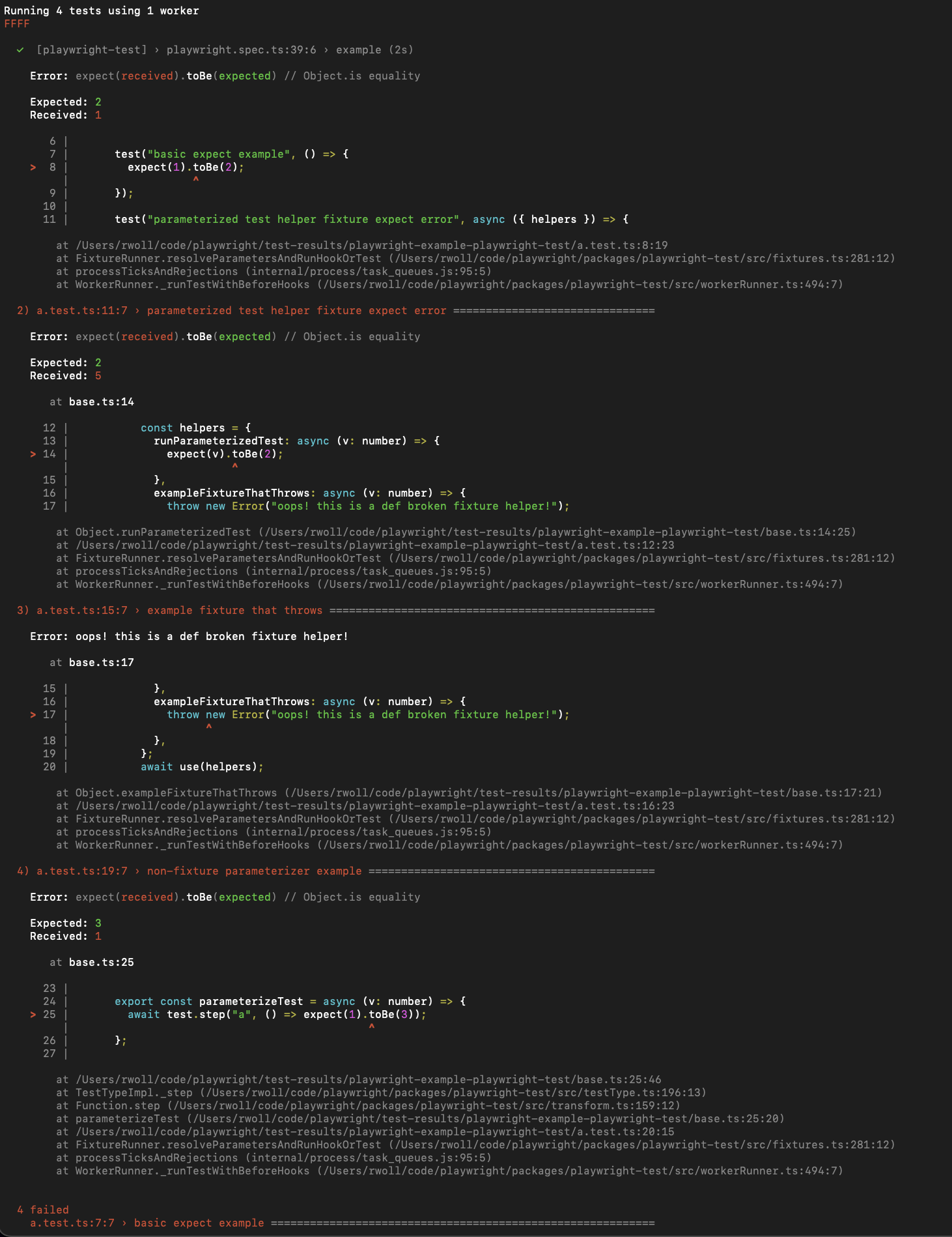 [feature] Reporters Verbose Stack Frames Option · Issue 11315 · Microsoft Playwright · Github