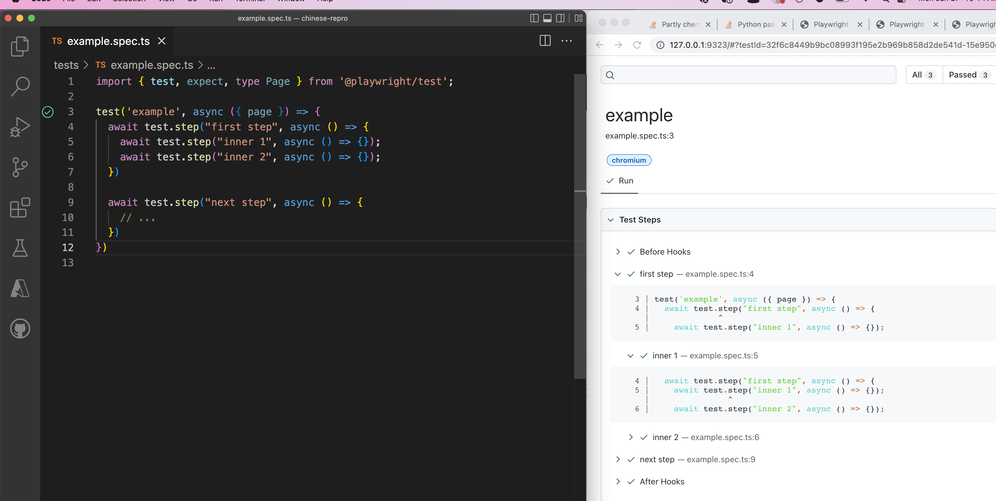 Question Is It Possible To Create Steps Level Through The Html Reporter · Issue 15147