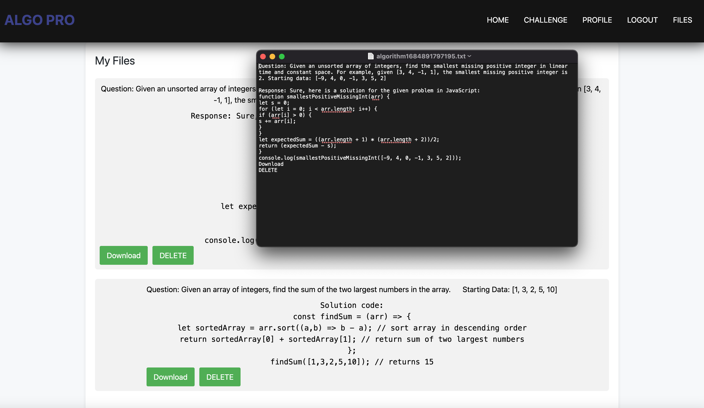 GitHub - malikdreamy/Algo-Pro: Algorithm Pro